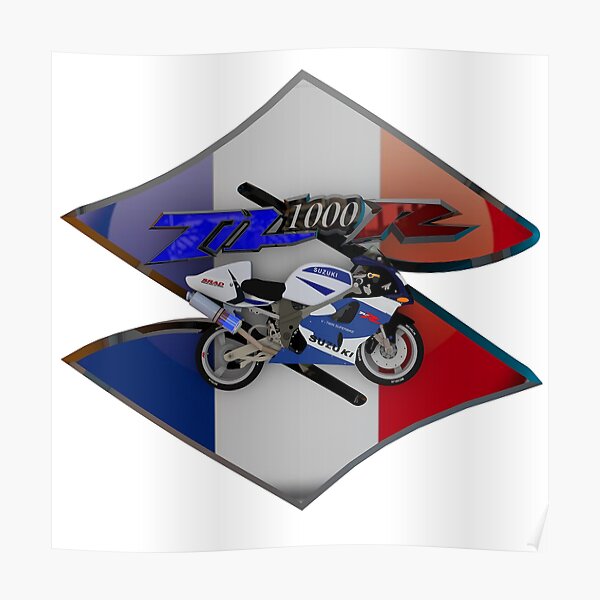 "Suzuki TL1000R motorcycle" Poster by CakTheo | Redbubble