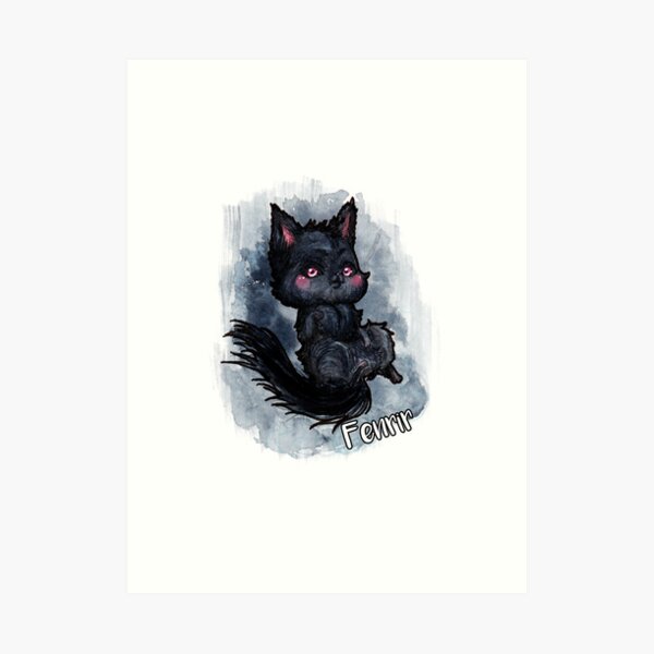 "Baby fenrir" Art Print by MilbethMorillo | Redbubble