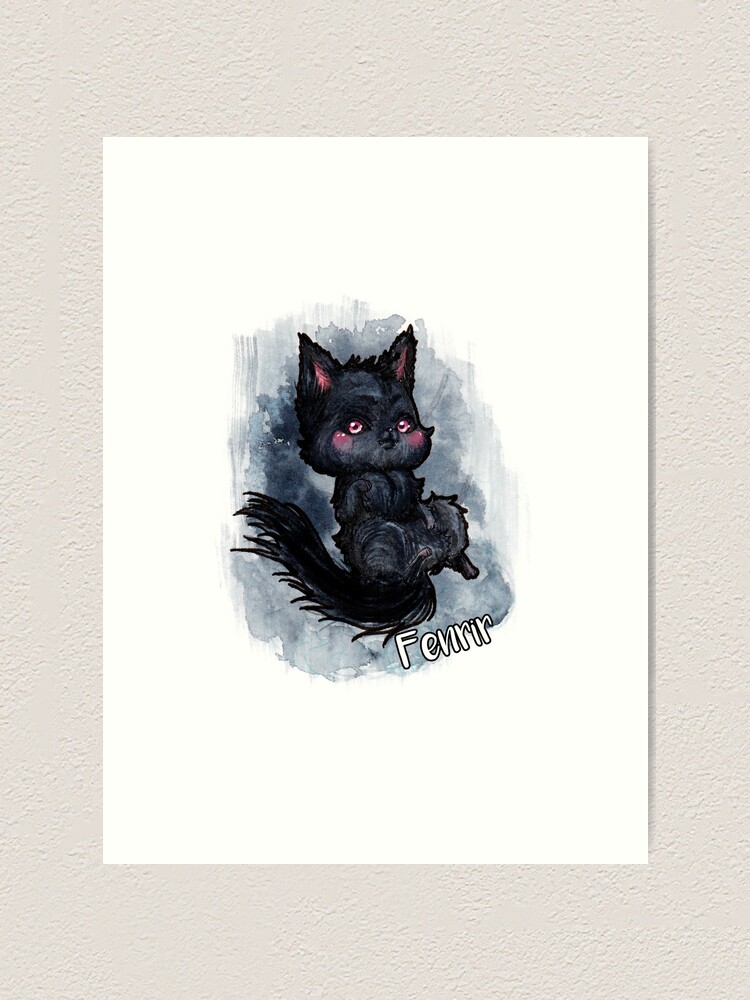 "Baby fenrir" Art Print by MilbethMorillo | Redbubble