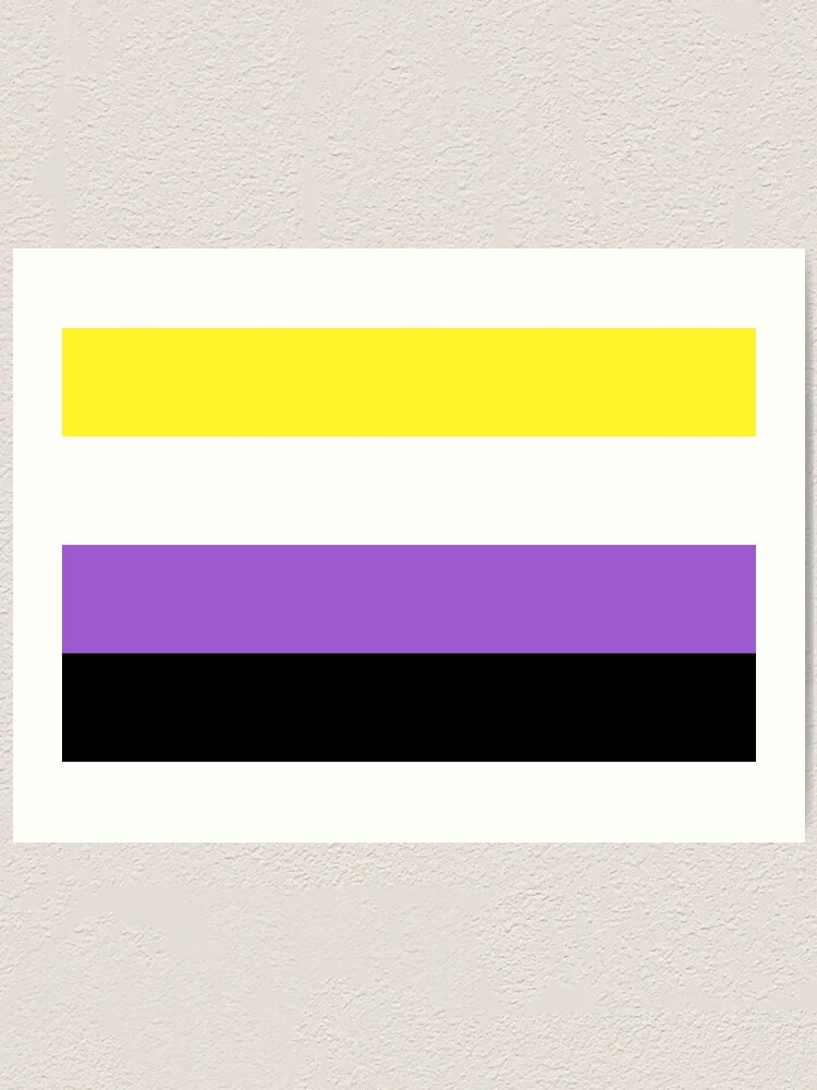 "Non-Binary Gender Pride Color Scheme" Art Print by ZamanStudio | Redbubble