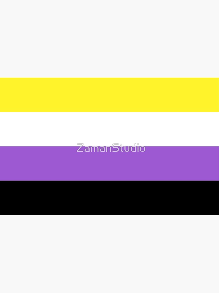 "Non-Binary Gender Pride Color Scheme" Metal Print by ZamanStudio | Redbubble
