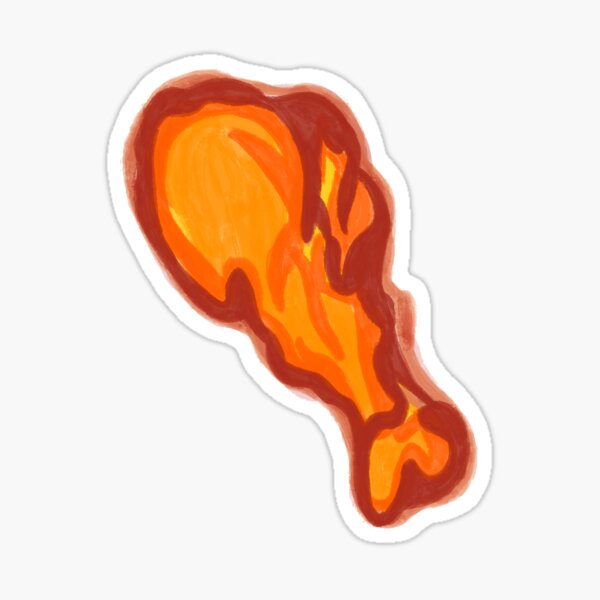 "Buffalo Chicken Wing" Sticker by shortmeggg | Redbubble