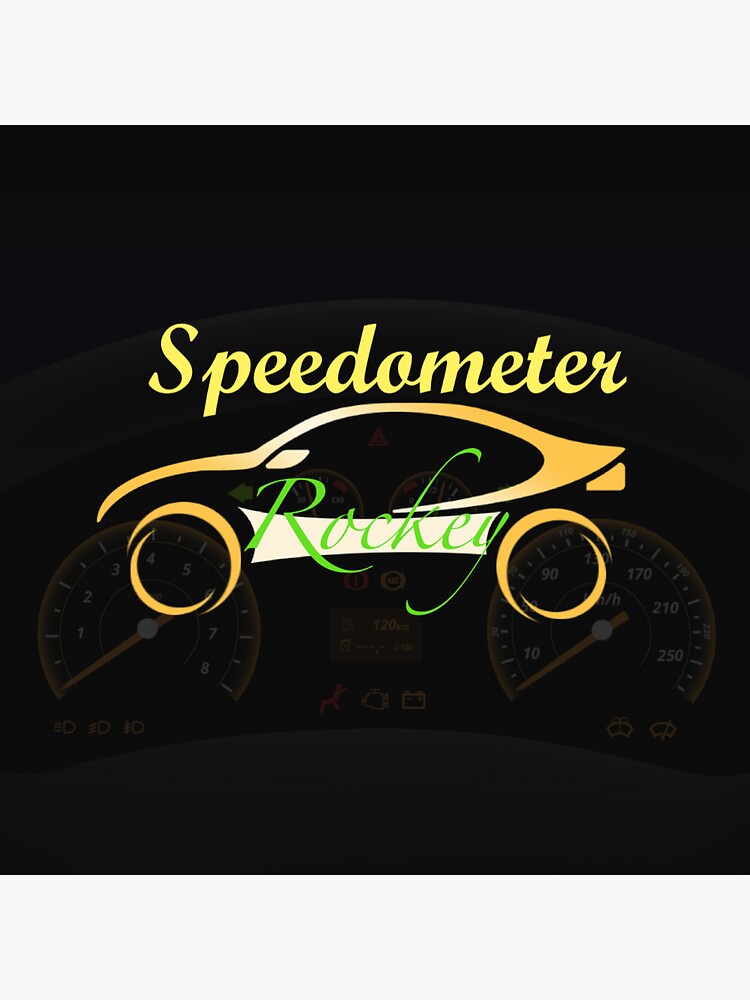 "Speedometer Rockey " Sticker for Sale by indu1973 | Redbubble