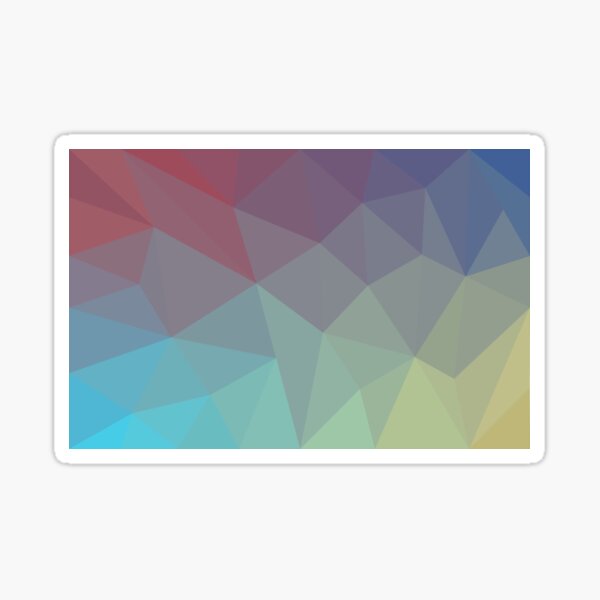 "Color Polygon" Sticker by itsriver | Redbubble