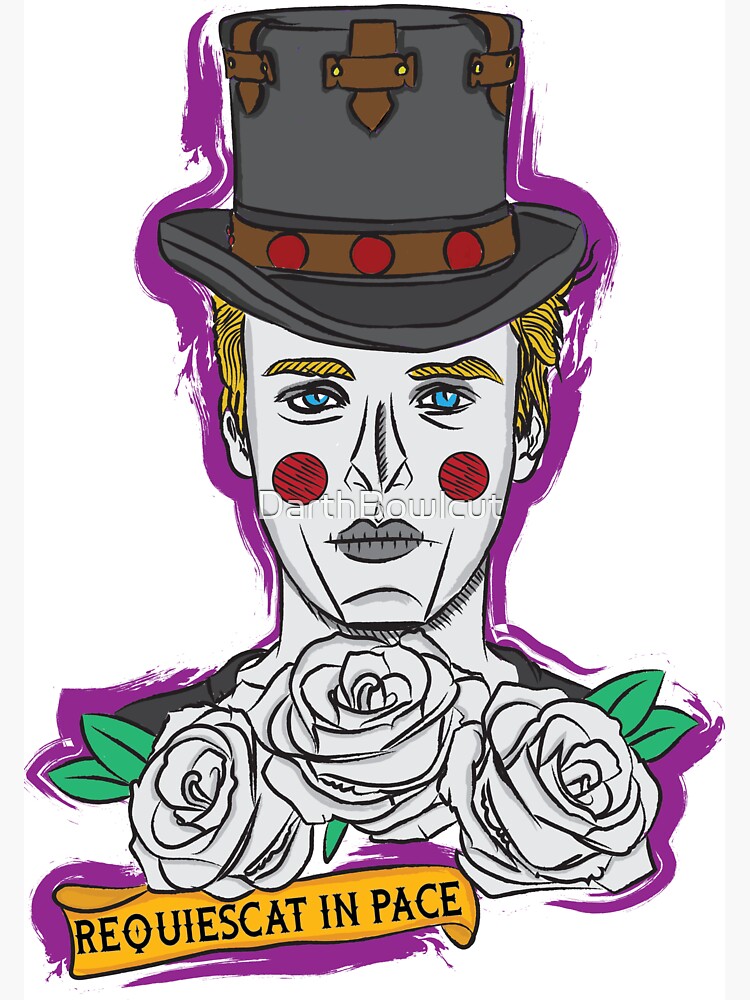 "Mime Tattoo" Sticker by DarthBowlcut | Redbubble