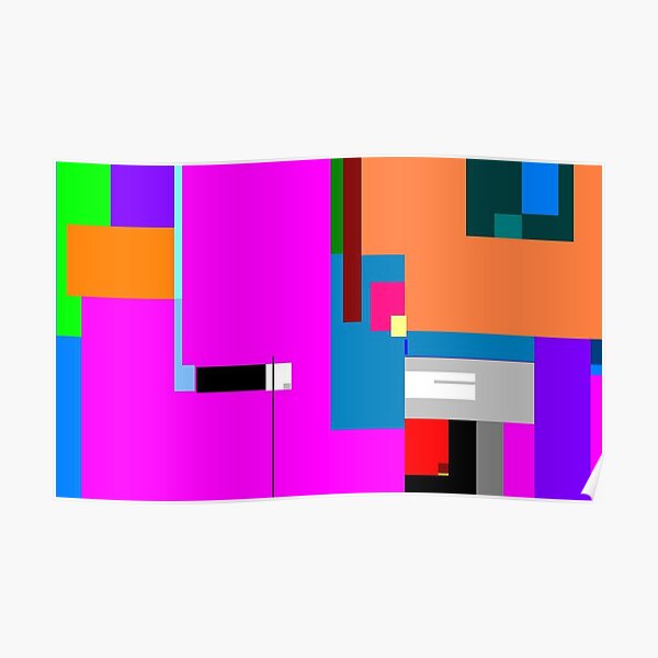 "abstract art/composition -(040911a)- digital artwork/ms paint" Poster ...