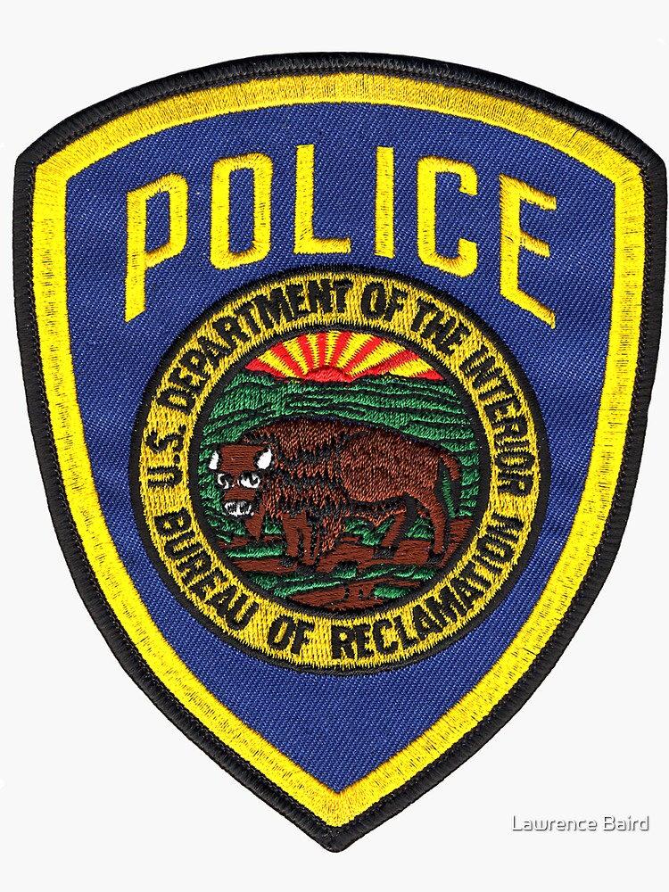 "Bureau of Reclamation Police" Sticker by lawrencebaird | Redbubble