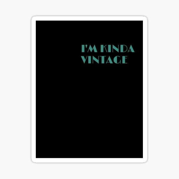 "VINTAGE" Sticker for Sale by The19 | Redbubble