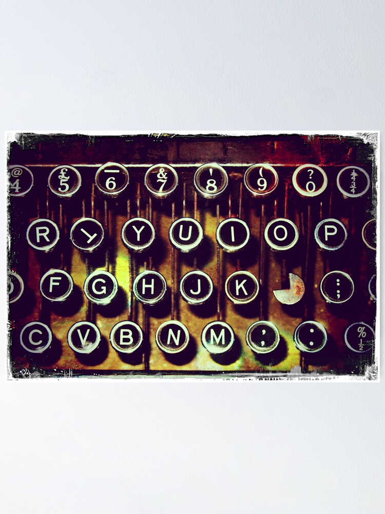 "Enigma - Typewriter I" Poster for Sale by MagpieMagic | Redbubble