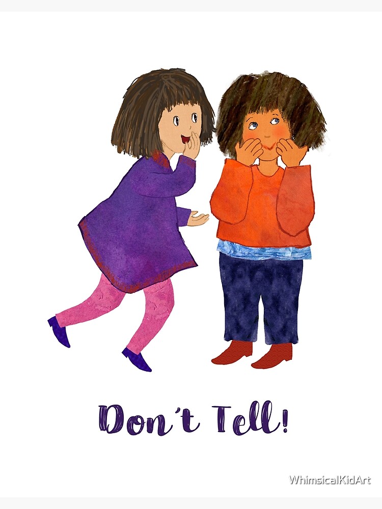 Póster «Mejores amigos, mejor amiga, contando secretos, ¡no digas!» de ...