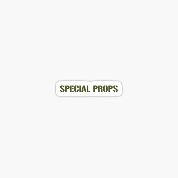 "Special Props" Sticker for Sale by ART-by-GCN | Redbubble