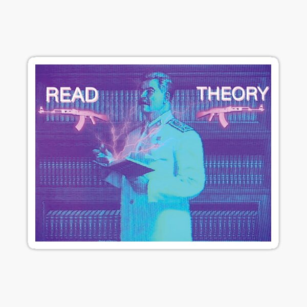 "Stalin Read Theory" Sticker for Sale by parentiposting | Redbubble