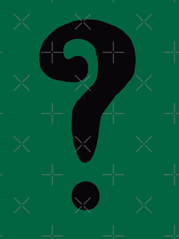 "The Riddler question mark" T-shirt for Sale by eccentrics | Redbubble ...