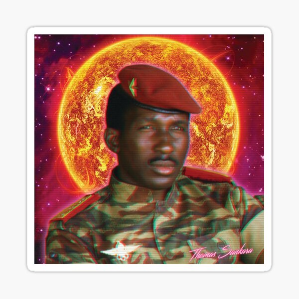 "Thomas Sankara" Sticker by parentiposting | Redbubble