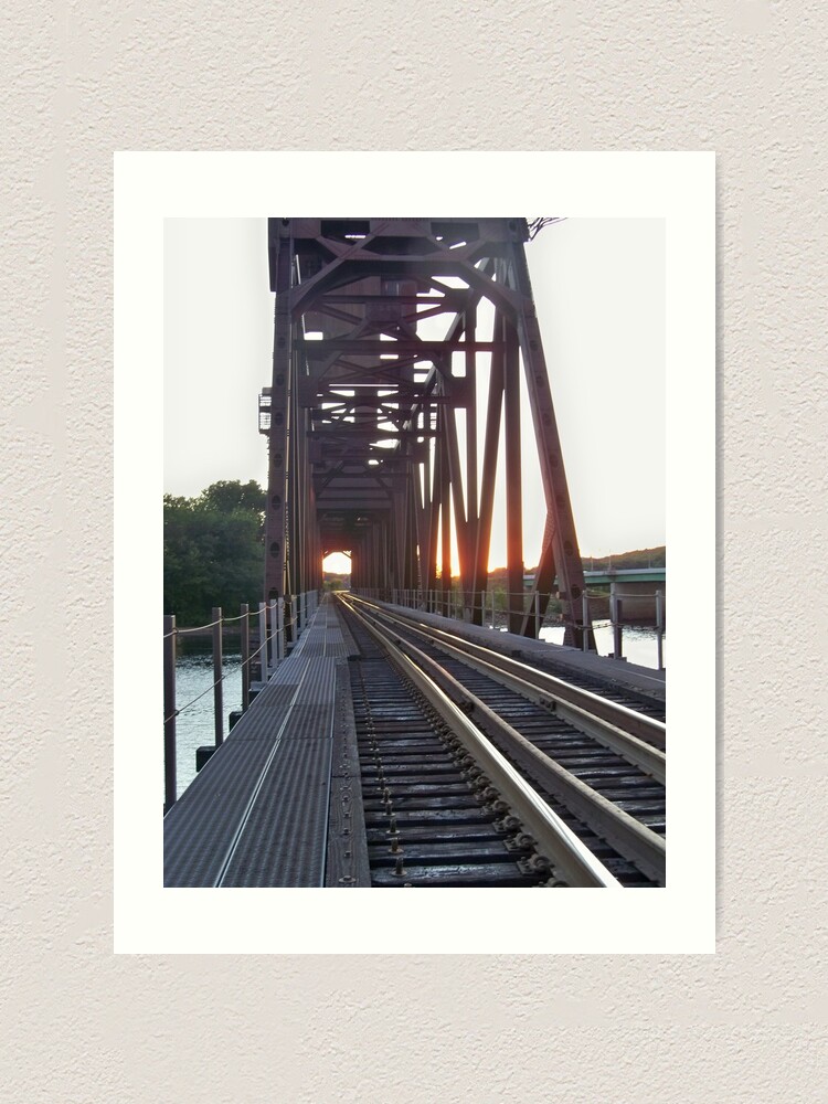 "BNSF RR Lift Bridge Prescott Wisconsin " Art Print for Sale by ...