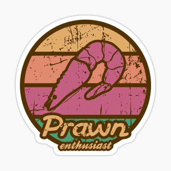 "Prawn Enthusiast" Sticker for Sale by Feelklin | Redbubble