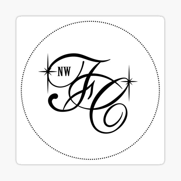 "NWFC Dotted Line Logo" Sticker by NWFCmerch | Redbubble