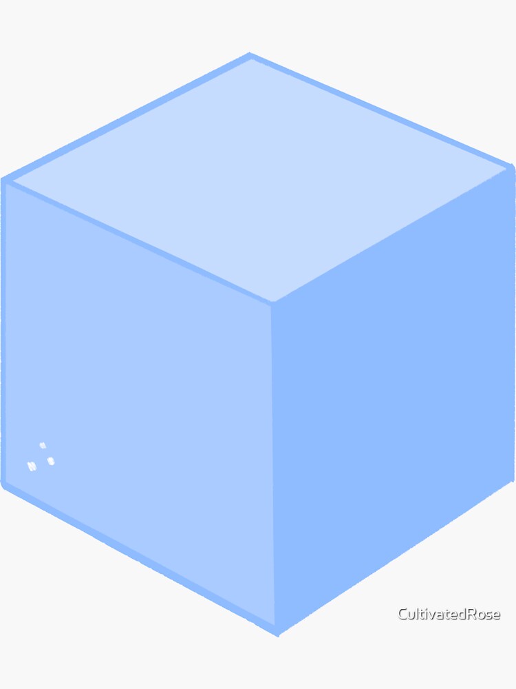 "Pastel Blue Sugar Cube" Sticker by CultivatedRose | Redbubble