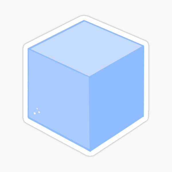 "Pastel Blue Sugar Cube" Sticker by CultivatedRose | Redbubble