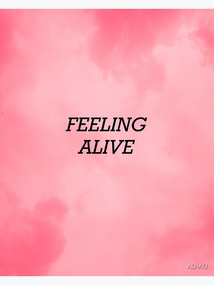 "FEELING ALIVE AESTHETIC " Sticker for Sale by AD-AO | Redbubble