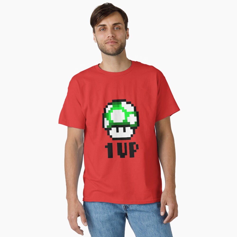 "8-Bit 1UP Mushroom Sticker" Sticker for Sale by lemmingrebels | Redbubble