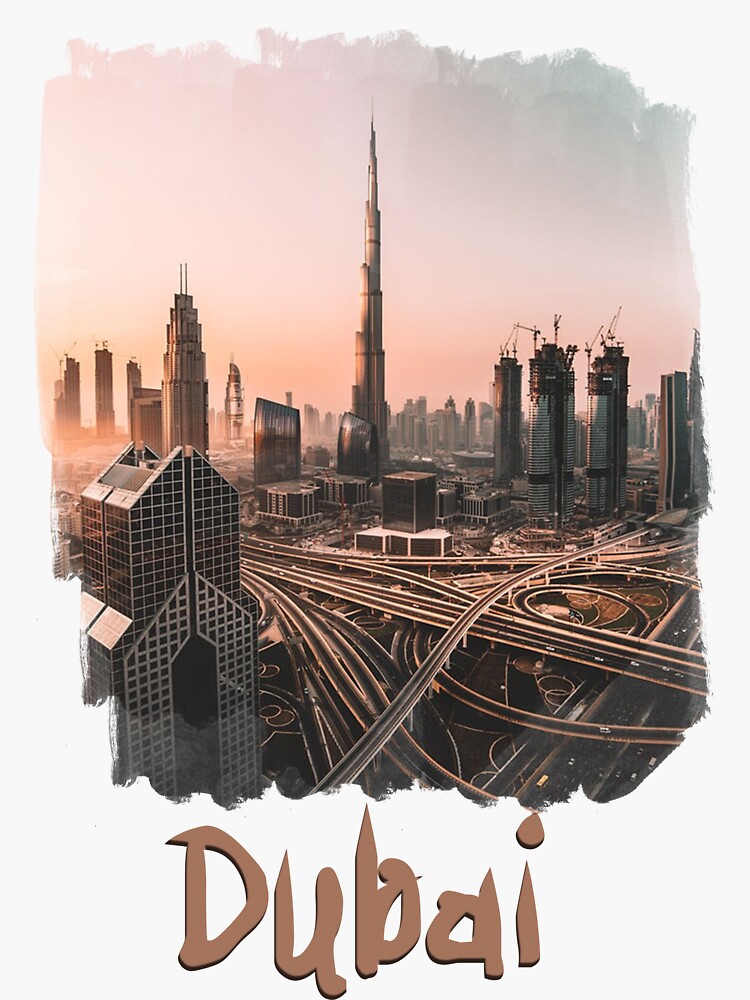 "Dubai" Sticker for Sale by m7mdalhosani | Redbubble