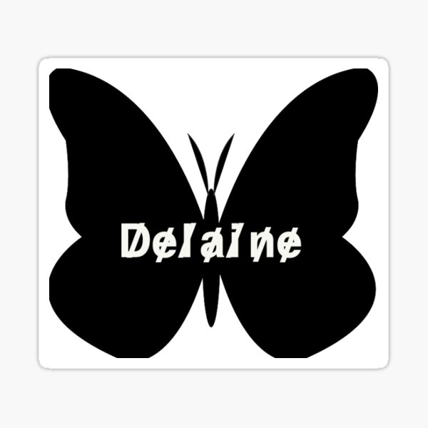"Delaine ship name" Sticker for Sale by Emilyworlds | Redbubble