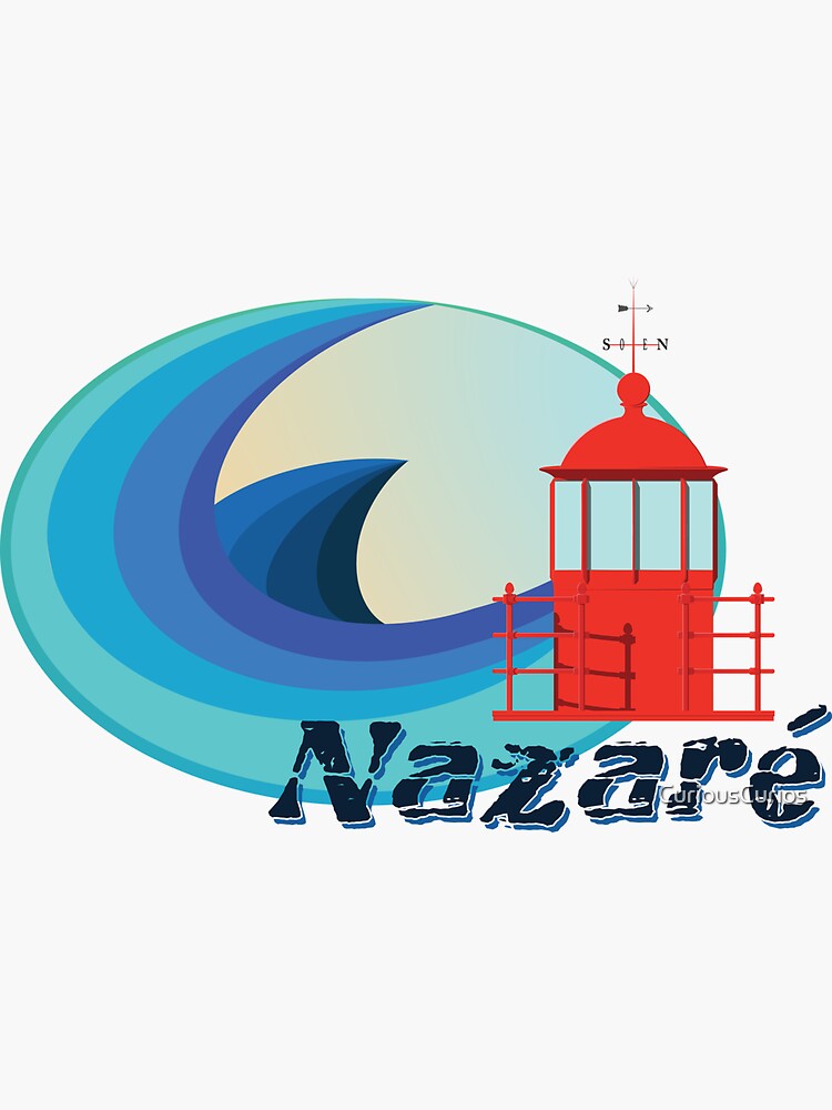 "Nazare'" Sticker for Sale by CuriousCurios | Redbubble
