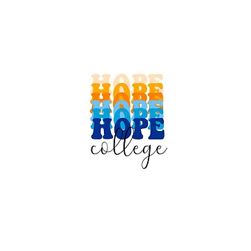 "Hope College Flying Dutchman " Sticker for Sale by savannahgibson ...