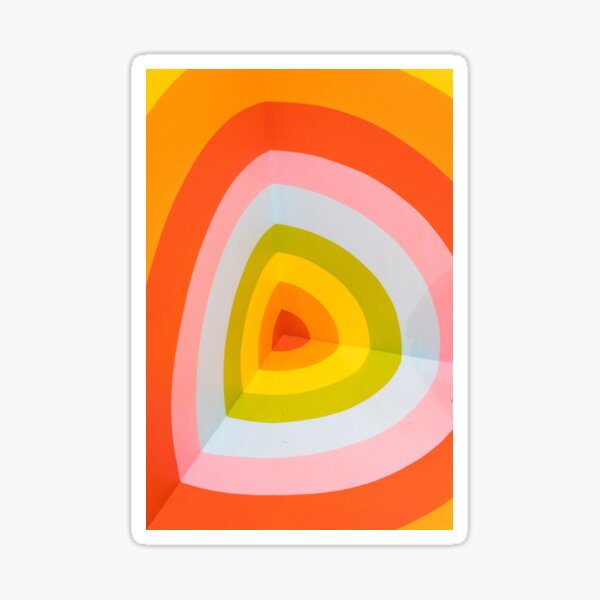 "Multi Colour Corner Wall Art" Sticker for Sale by murakamisstudio ...