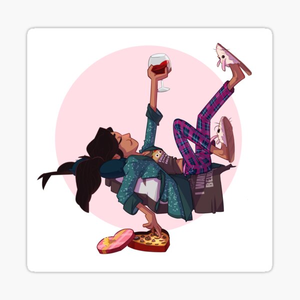 "Lucifer - Valentine (It's a "me" day)" Sticker for Sale by Aelwen ...