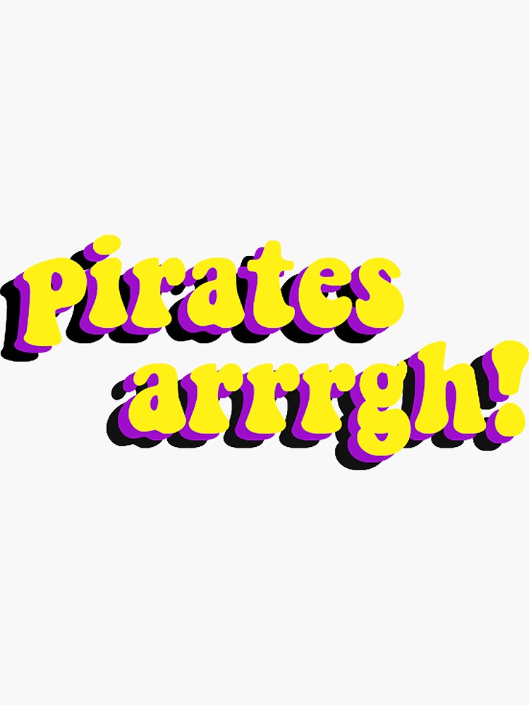 "ECU Pirates Arrrgh" Sticker for Sale by nadiam62 | Redbubble