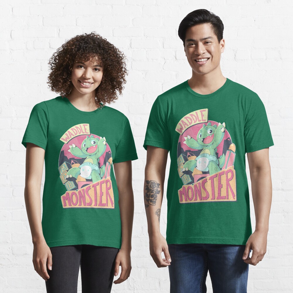 "Waddle Monster" T-shirt for Sale by Bubblepup | Redbubble | diapers ...