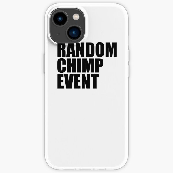 "RANDOM CHIMP EVENT TEXT IMPACT FONT MEME " iPhone Case for Sale by ...