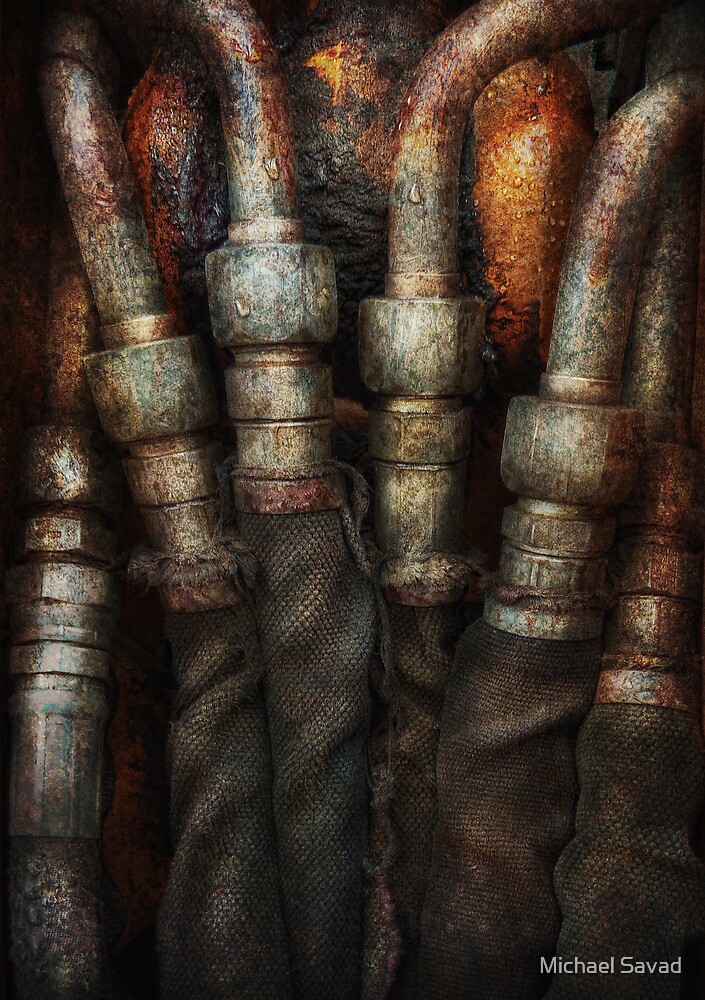 "Steampunk - Pipes" by Michael Savad | Redbubble