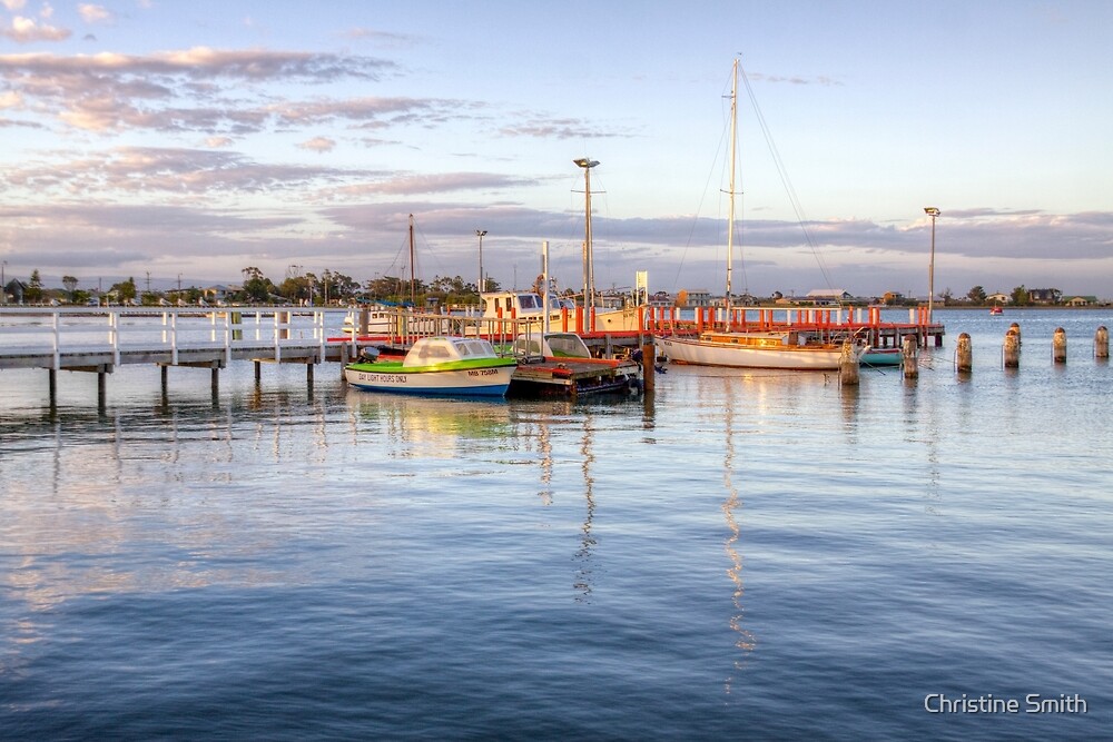 "Early Evening, Port Albert Jetty, Victoria" by Christine Smith | Redbubble