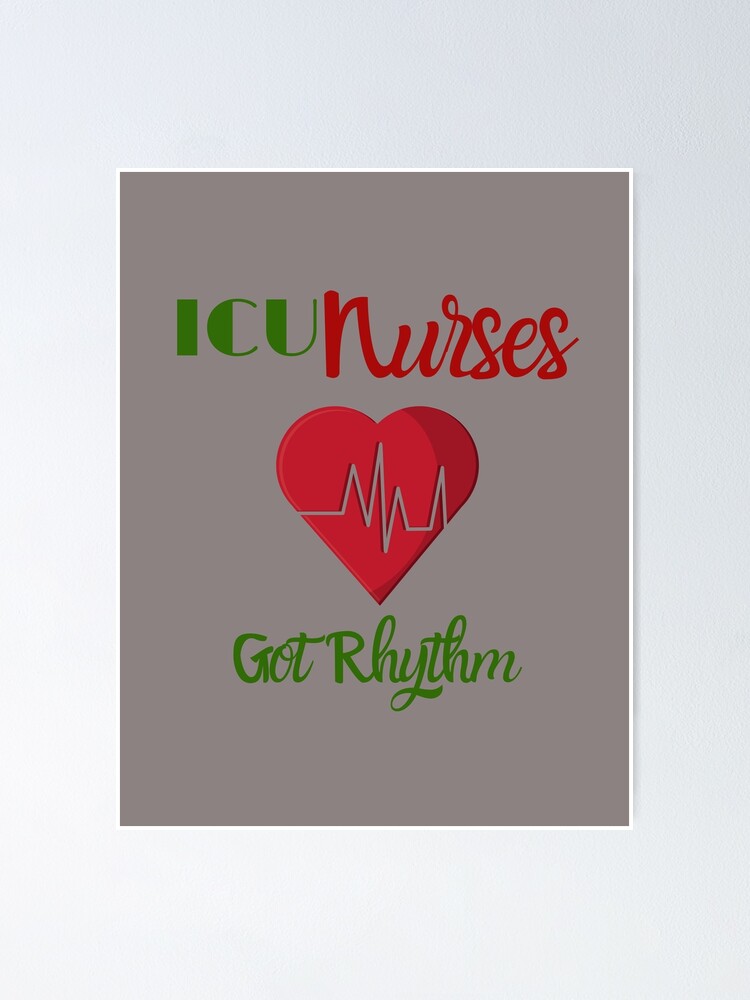 "ICU Nurse Design" Poster by rodelyn | Redbubble