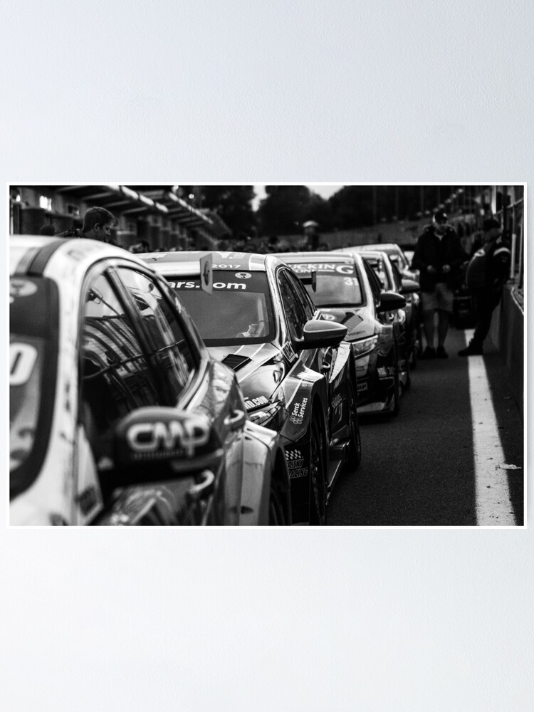 "BTCC British Touring Car Lineup" Poster for Sale by Photomattic ...