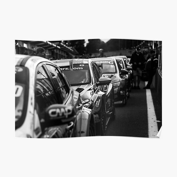 "BTCC British Touring Car Lineup" Poster for Sale by Photomattic ...