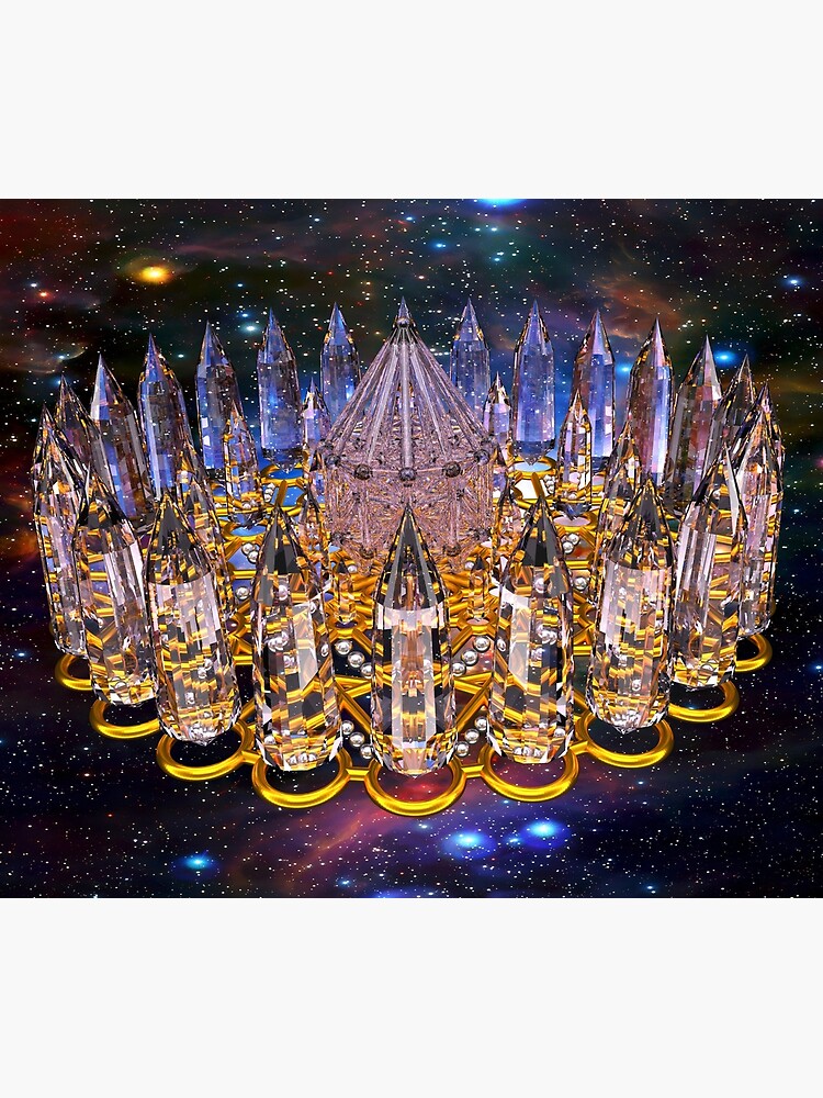 "Crystal Merkaba Matrix Stargate" Art Print by Niels-Bagchus | Redbubble