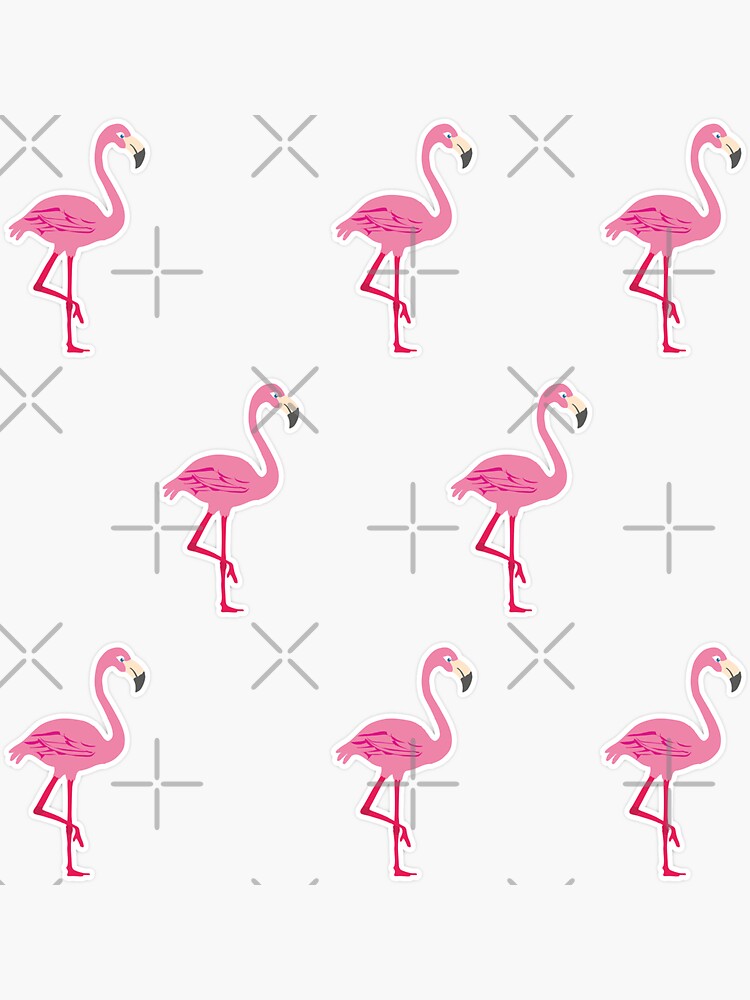 "Flamingo bird," Sticker for Sale by yasminmaher | Redbubble