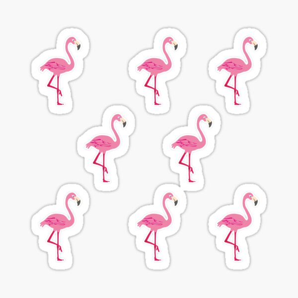 "Flamingo bird," Sticker for Sale by yasminmaher | Redbubble