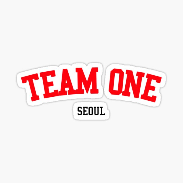 "KPOP 1TEAM TEAM ONE FANDOM NAME" Sticker by LySaVN | Redbubble