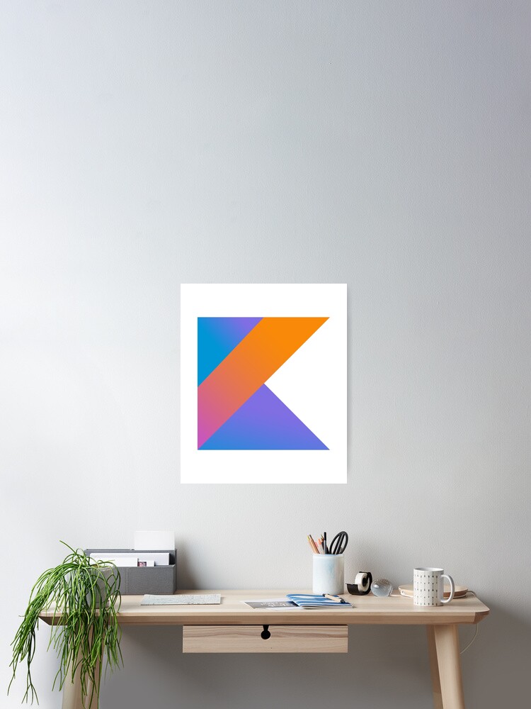 "Official Kotlin Logo for Android Software Developer: White" Poster for ...