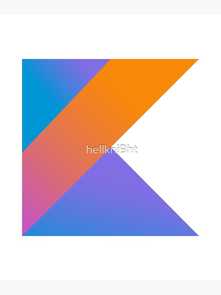 "Official Kotlin Logo for Android Software Developer: White" Poster by ...