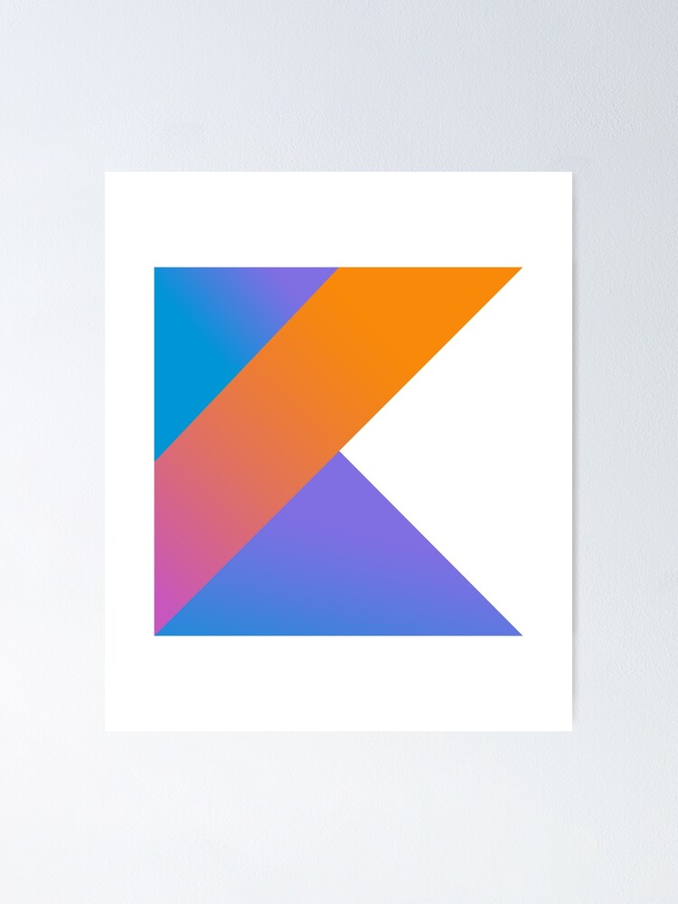 "Official Kotlin Logo for Android Software Developer: White" Poster for ...