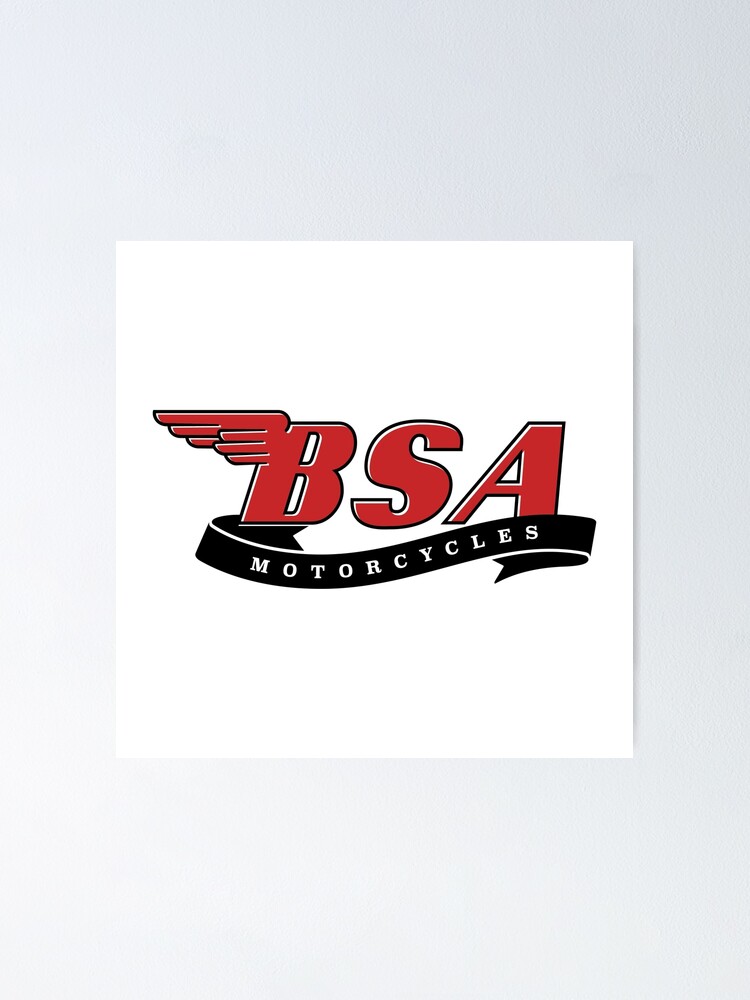 "Classic BSA Motorcycles Logo" Poster for Sale by vintageracer | Redbubble