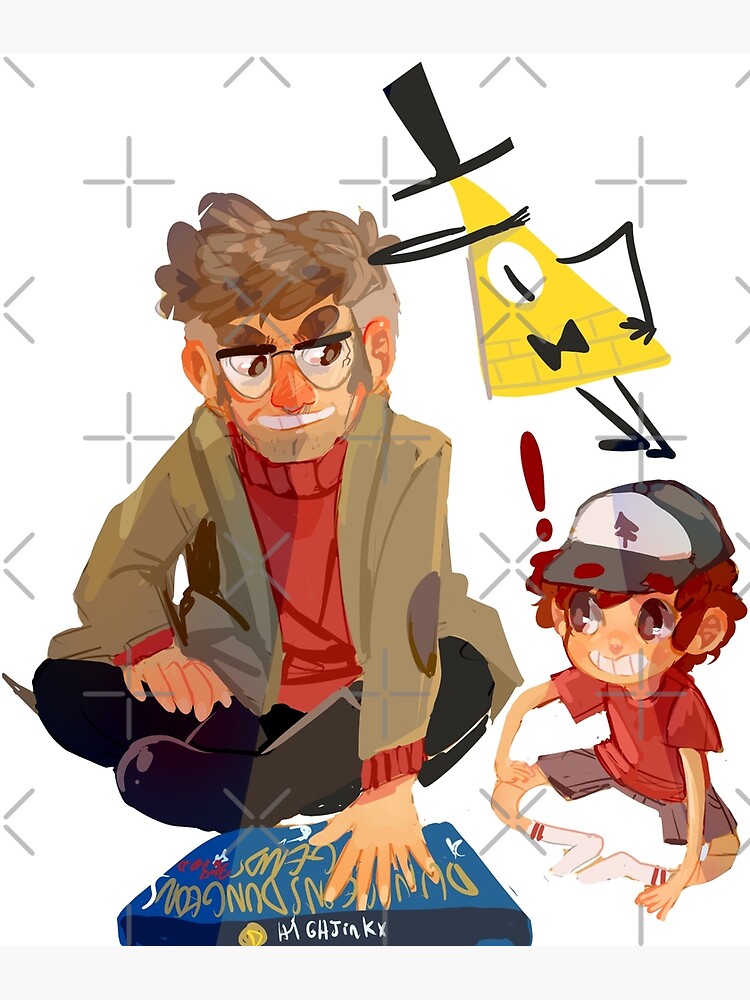 "Gravity Falls- Dipper and Grunkle Ford" Poster by highjinkx | Redbubble