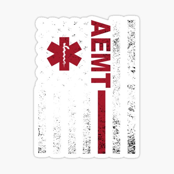 "AEMT American Flag" Sticker for Sale by TopDawgDesigns | Redbubble