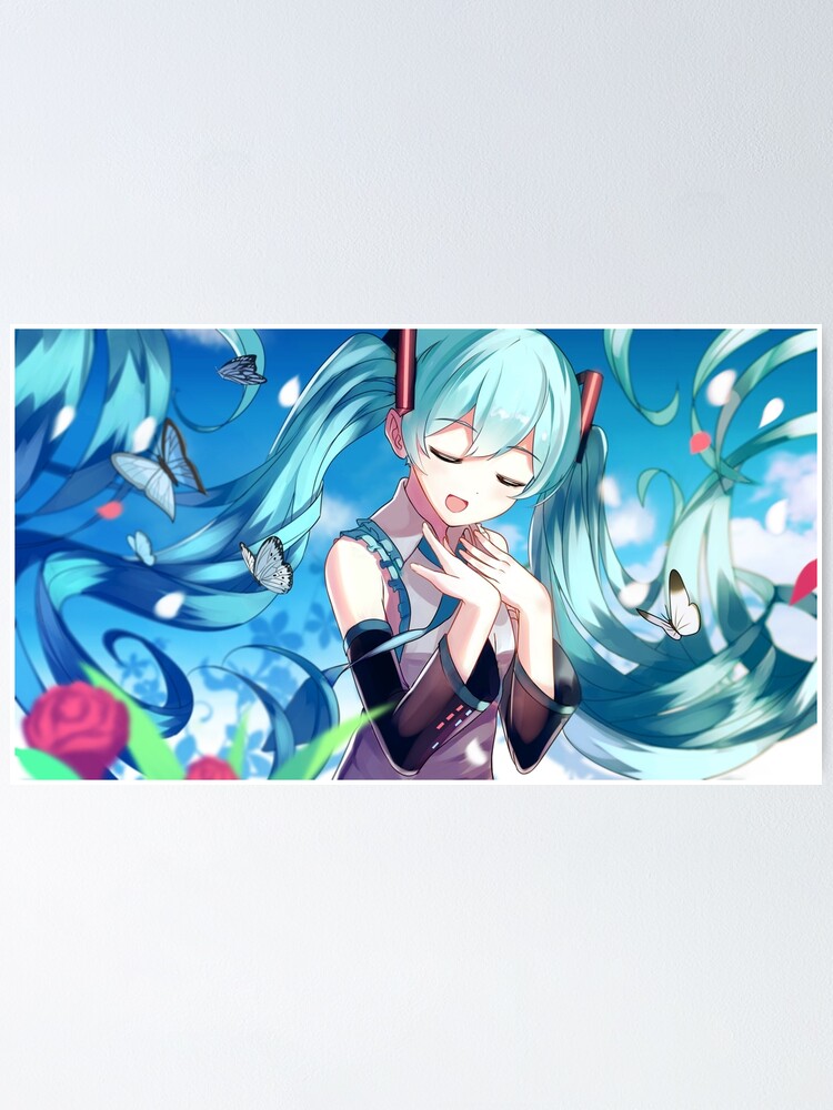 "HATSUNE MIKU" Poster for Sale by fairyygirl | Redbubble